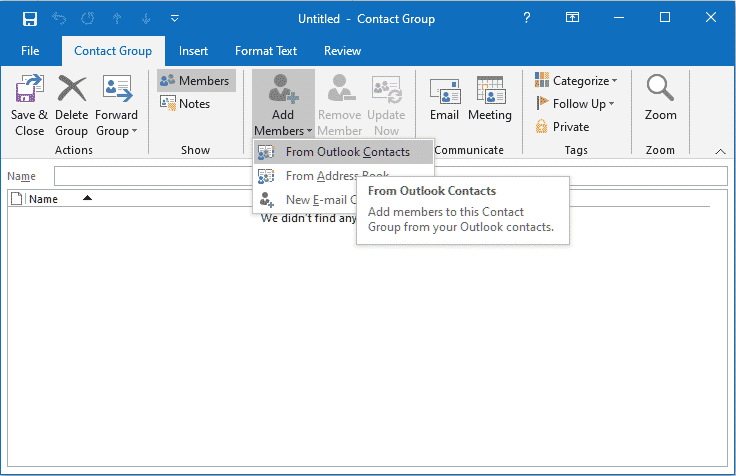 Create a new outlook email group - mainnw Create a new outlook email group - mainnw