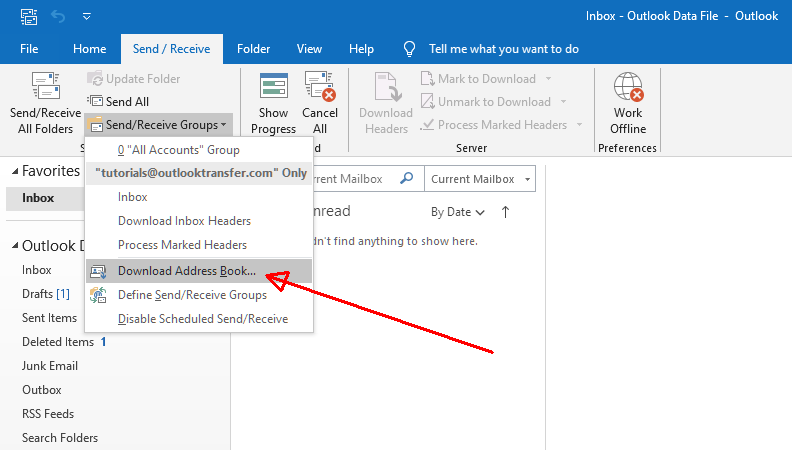 How To Update Global Address List In Outlook On Windows Outlook Transfer