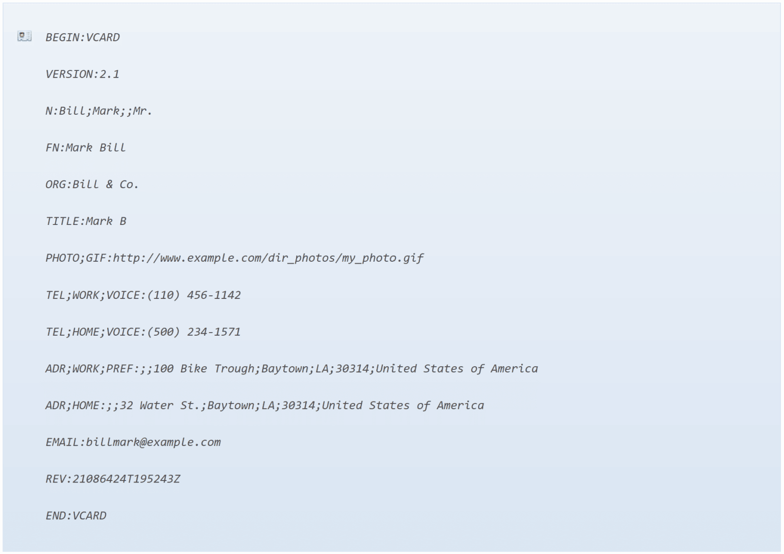 What is vCard (.vcf files)? - The Virtual Business Card ...