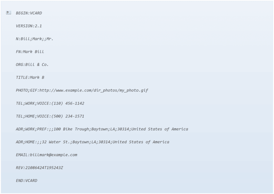 What is vCard (.vcf files)? - The Virtual Business Card ...